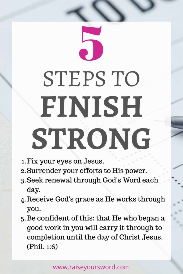 Powerful Finish Strong Bible Verses