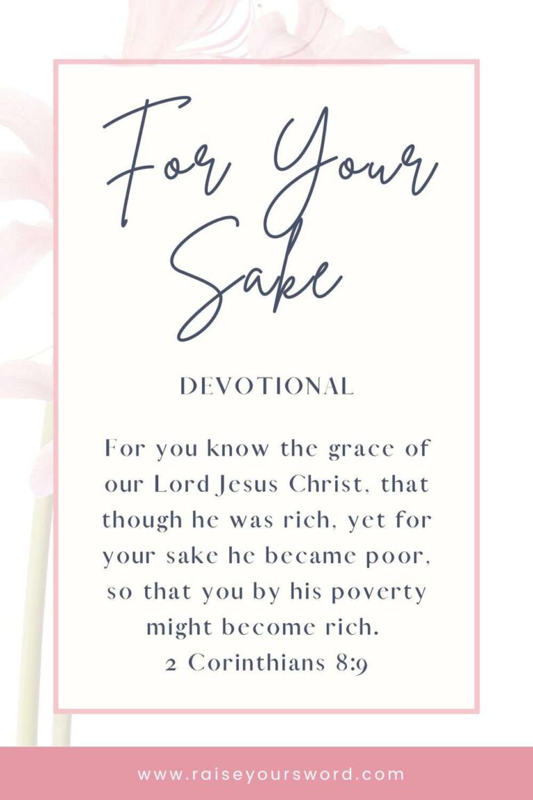 For Your Sake