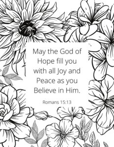Free Hope Coloring Pages To Encourage You